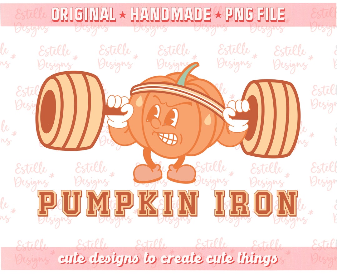 Pumpkin Iron PNG, Vintage Fall Png, Retro Thanksgiving Png, Pumpkin Png ...