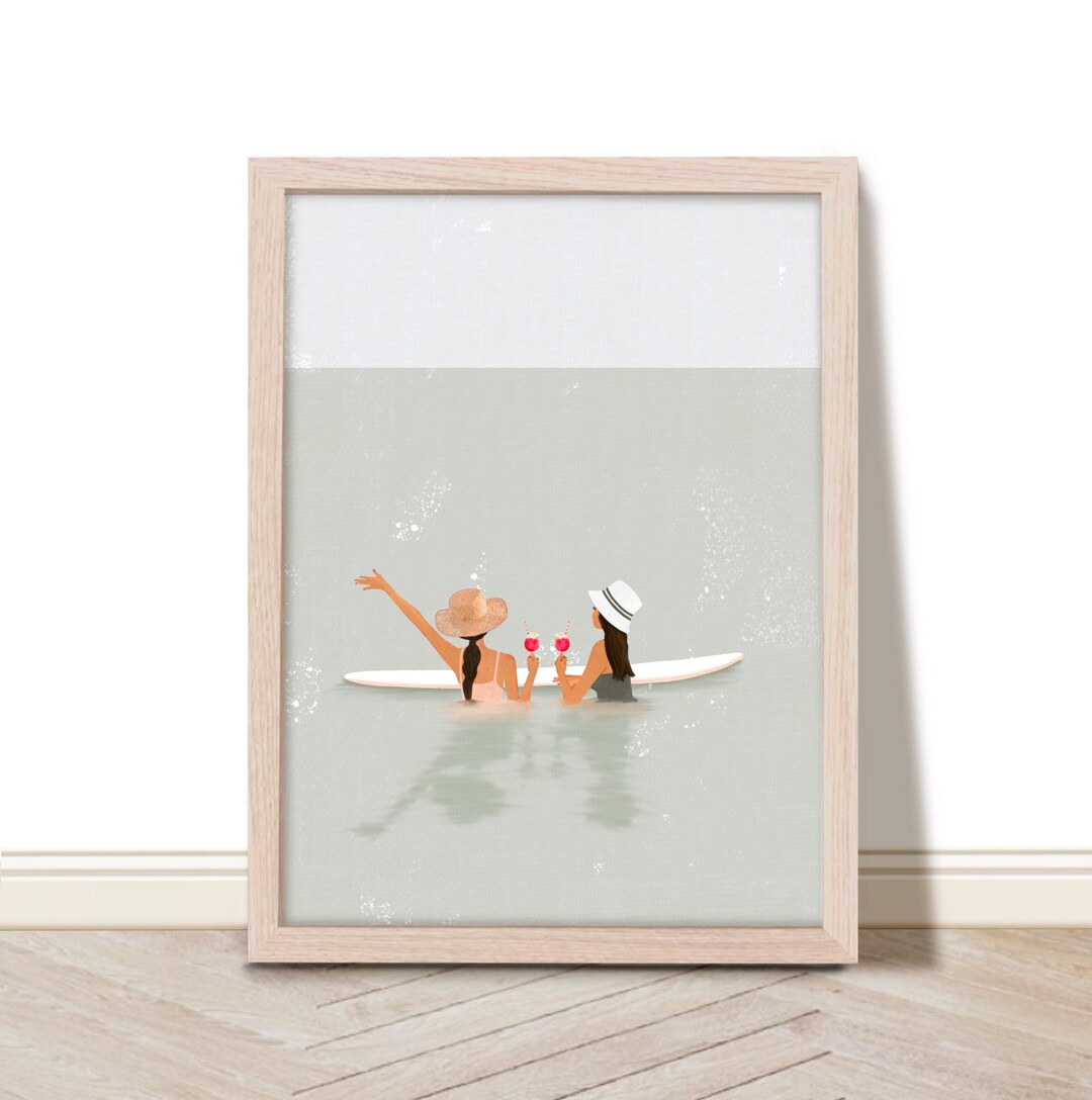 Après Paddleboard Art Print, Paddleboarding Poster, Minimalist Wall Art ...