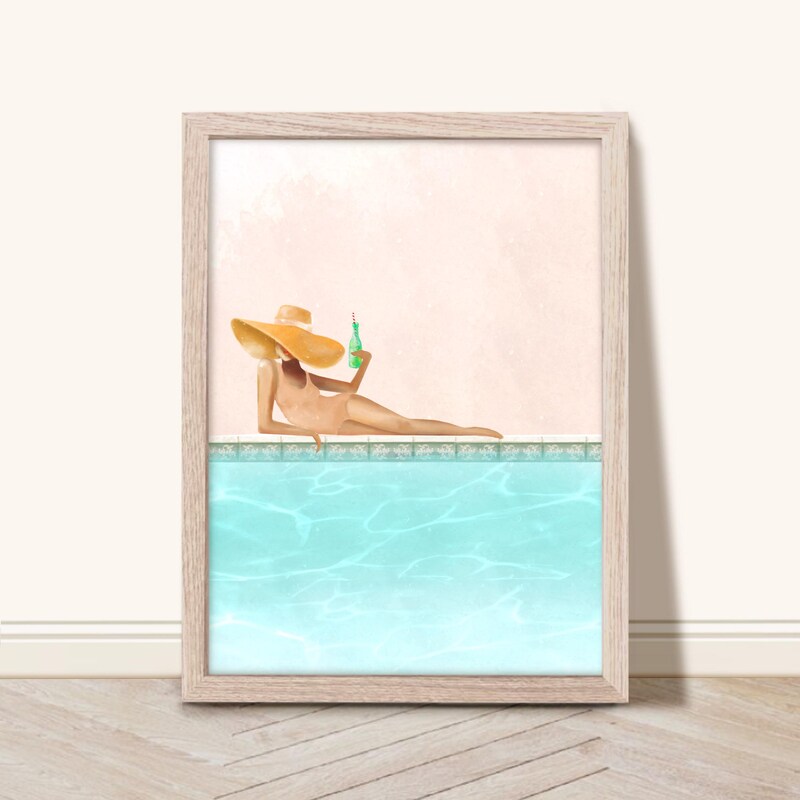 Swimming Pool Art - Etsy