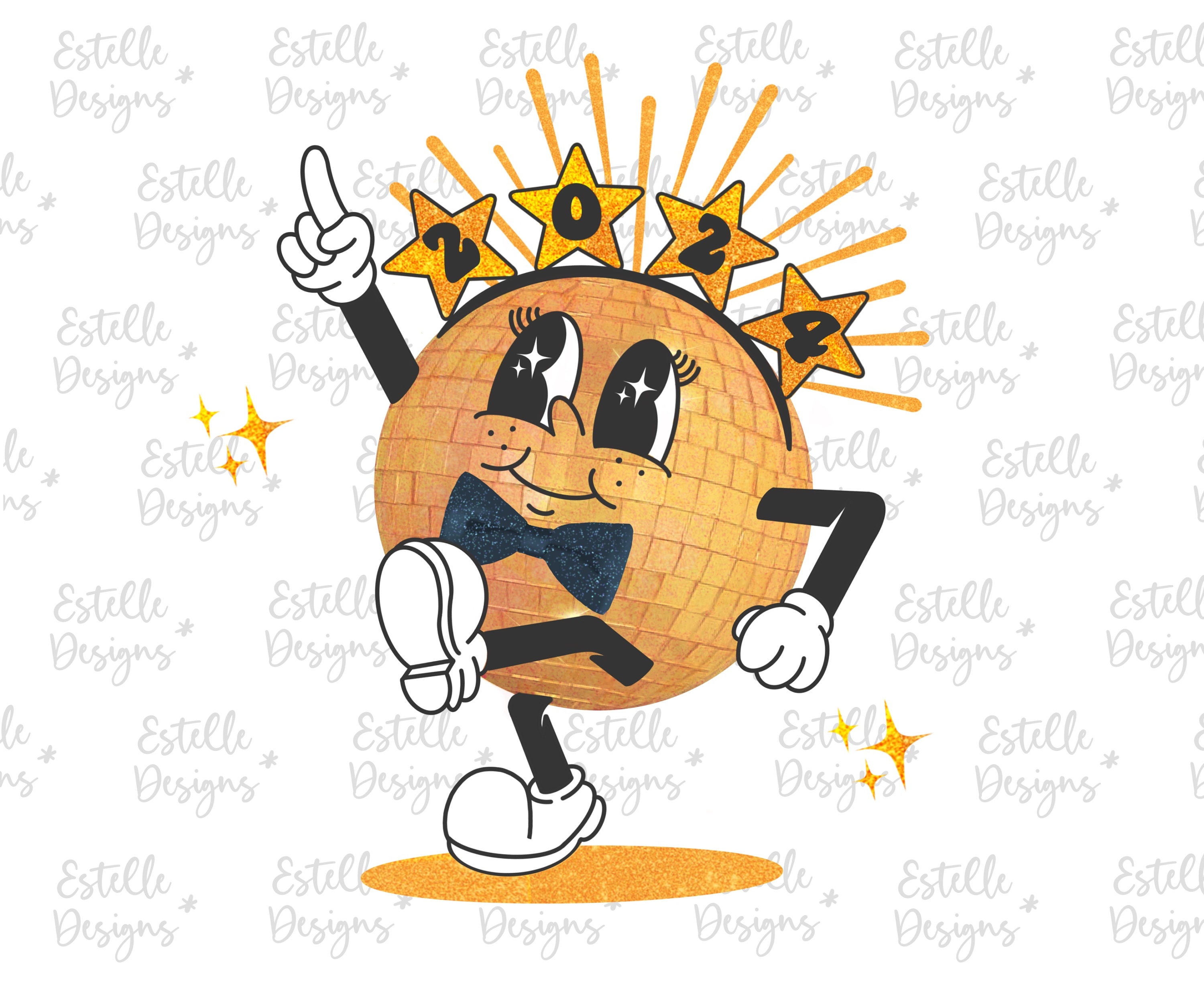 2024 Png Happy New Year PNG Disco Ball Png New Years Png - Etsy