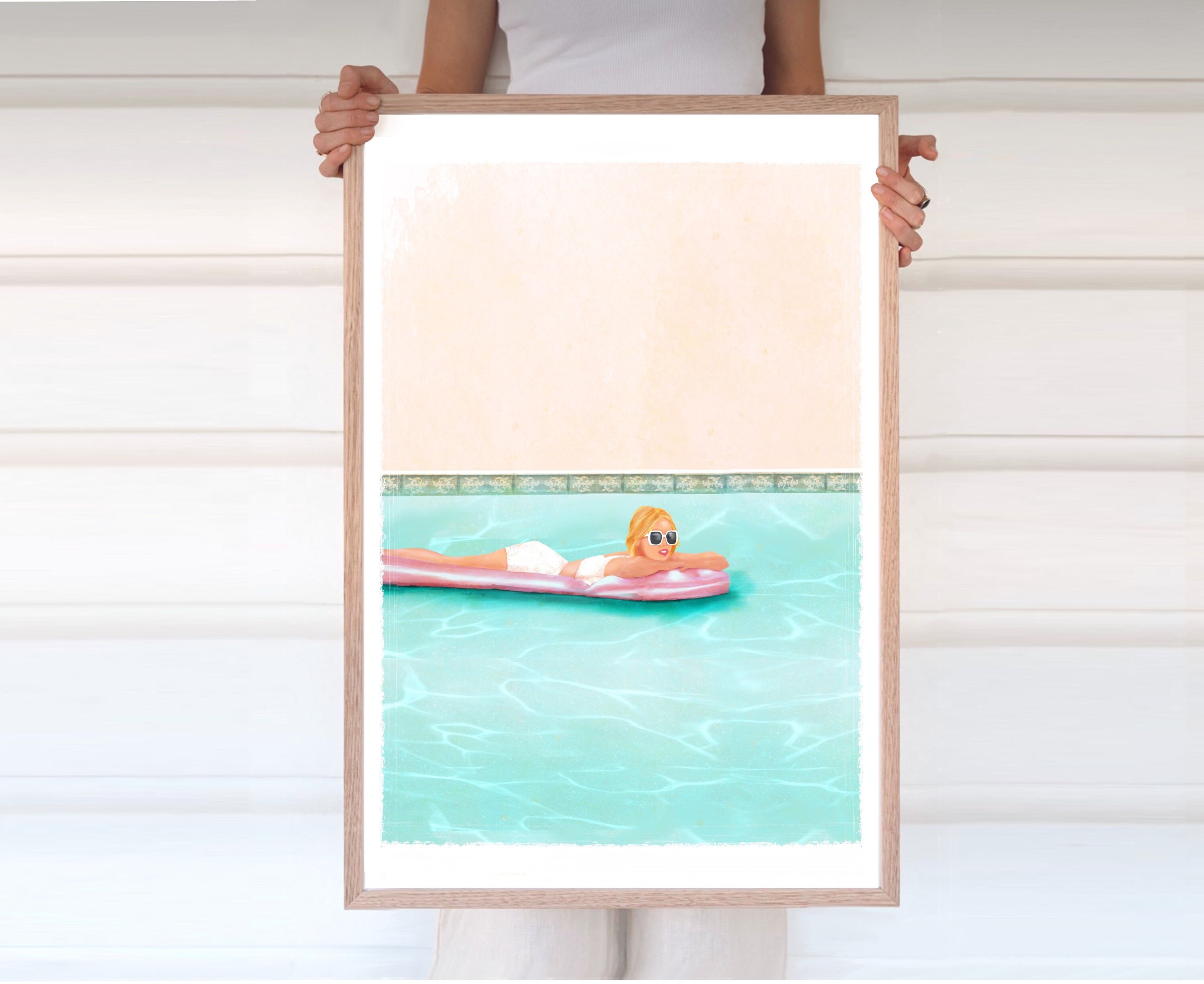 Vintage Pool Wall Art Retro Swimming Pool Art Print Summer - Etsy