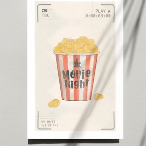 Home Theater Decor, Set of 3 Posters, Retro Movie Ticket, Vintage ...