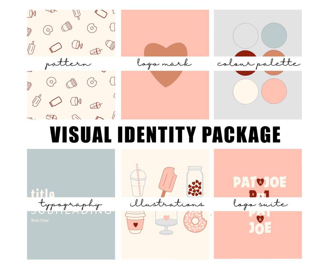 Custom Visual Brand Identity Package: Logo, Illustrations, Color ...