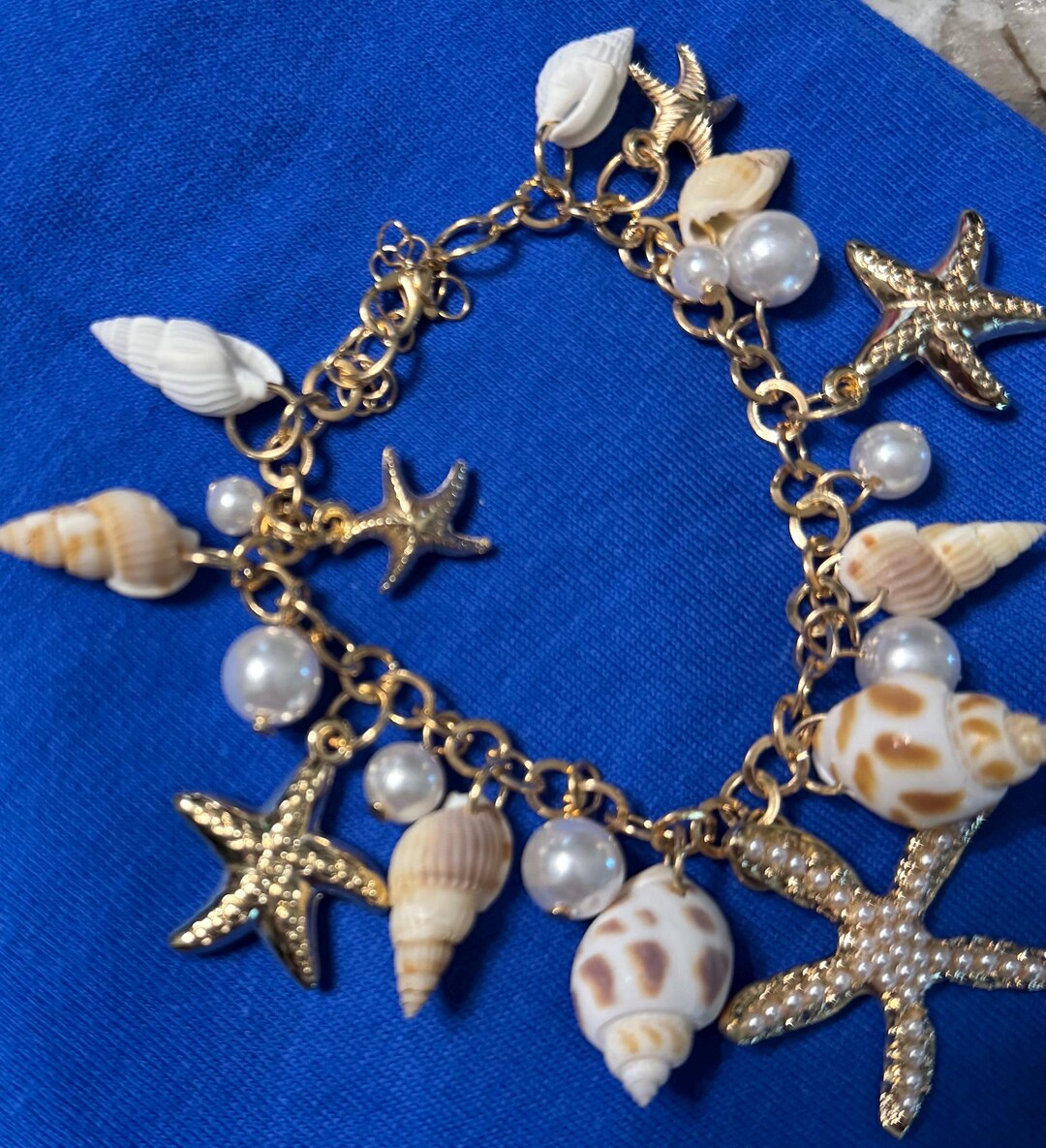 Shell Charm Bracelet - Etsy