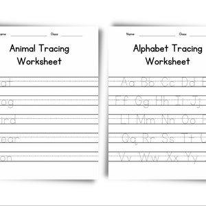 Printable Tracing Worksheets, Trace the Alphabet, Letters, Numbers ...