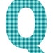 Printable Bulletin Board Teal Gingham Letters & Numbers, Printable ...