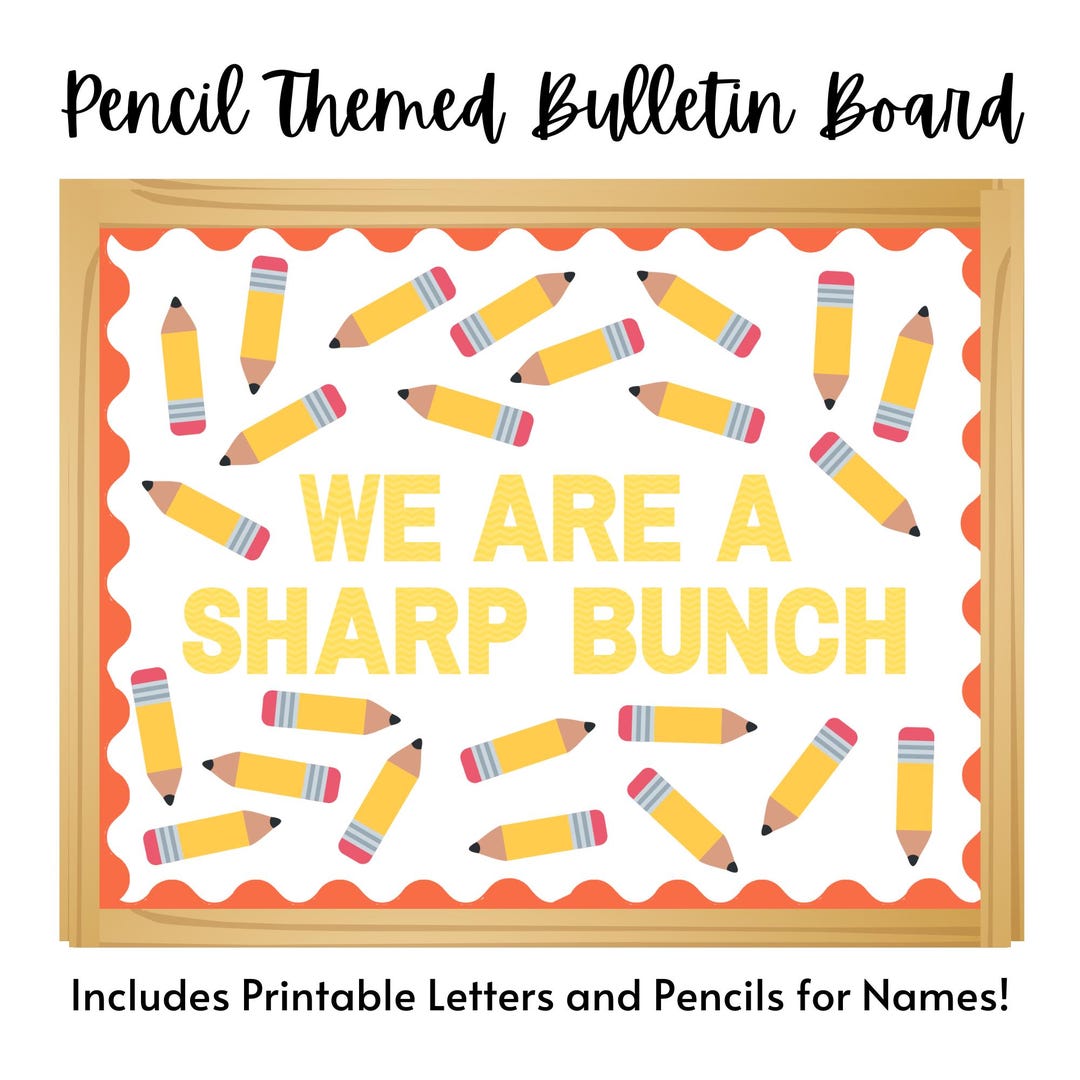 Back to School Bulletin Board I Pencil Themed Bulletin Board I Pun ...