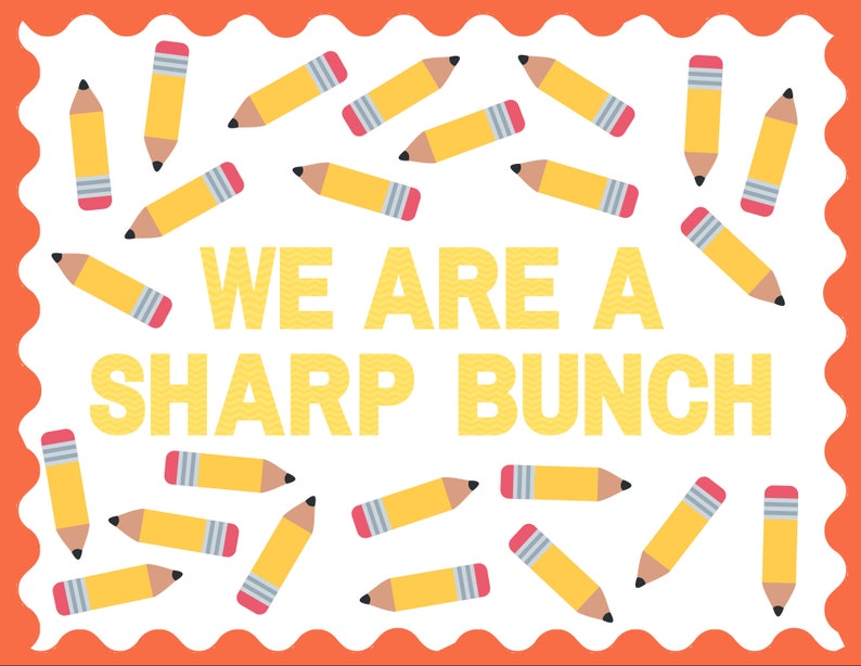 Back to School Bulletin Board I Pencil Themed Bulletin Board I Pun ...