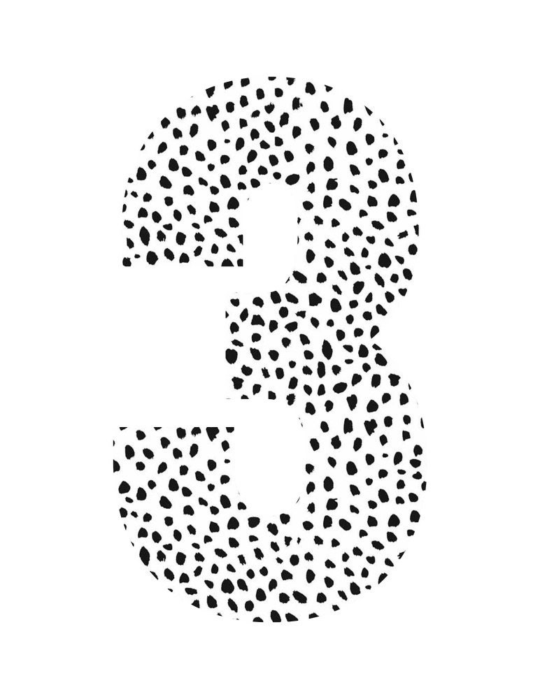 Printable Bulletin Board Hand Drawn Polka Dot Letters and Numbers ...