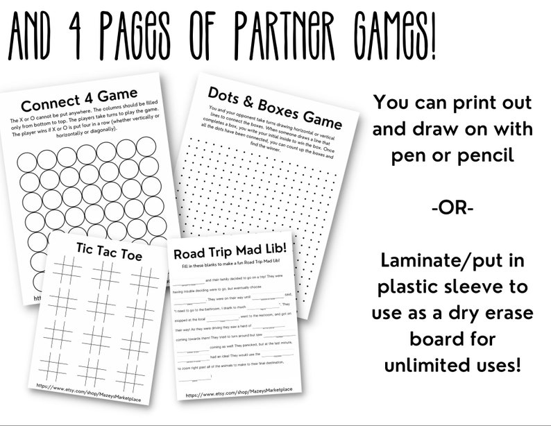 Road Trip Games I Road Trip Printable I Vacation Games I Road - Etsy