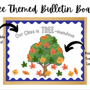 Back to School Bulletin Board I Tree Themed Bulletin Board I Pun ...