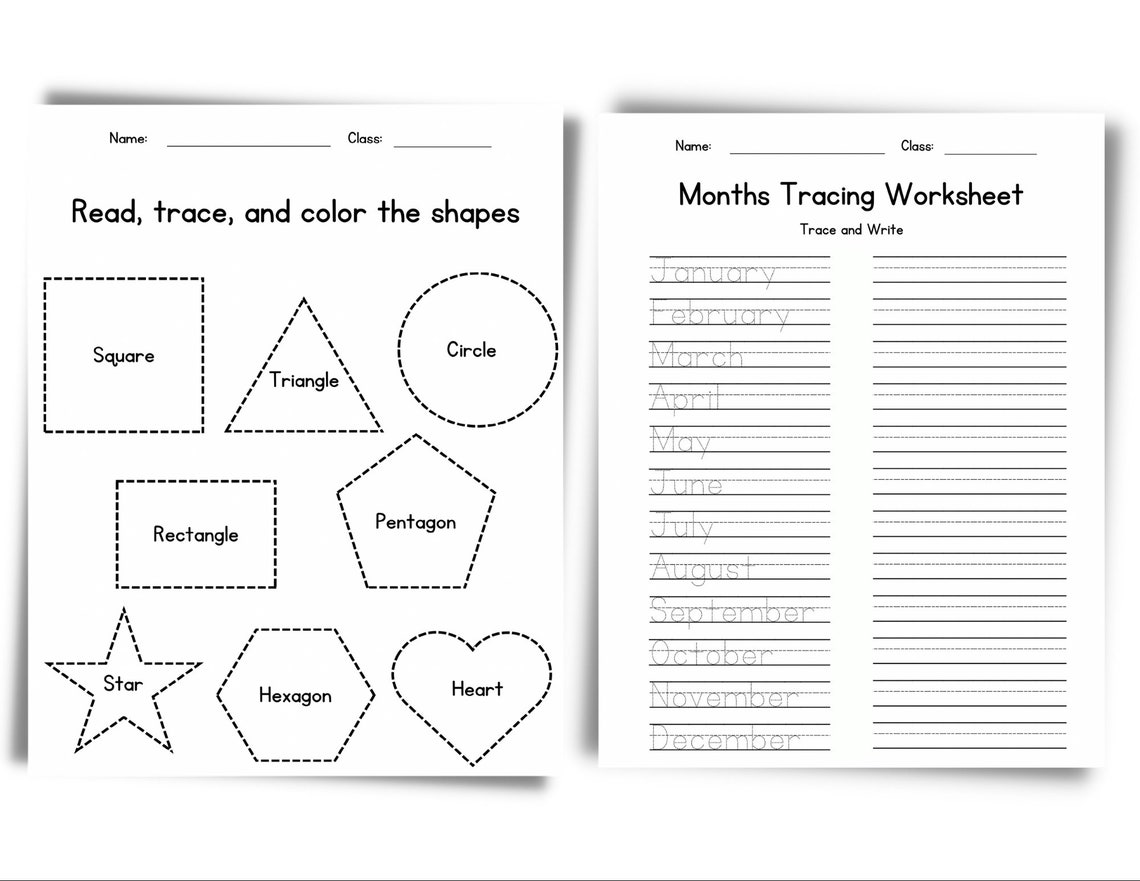 Printable Tracing Worksheets, Trace the Alphabet, Letters, Numbers ...