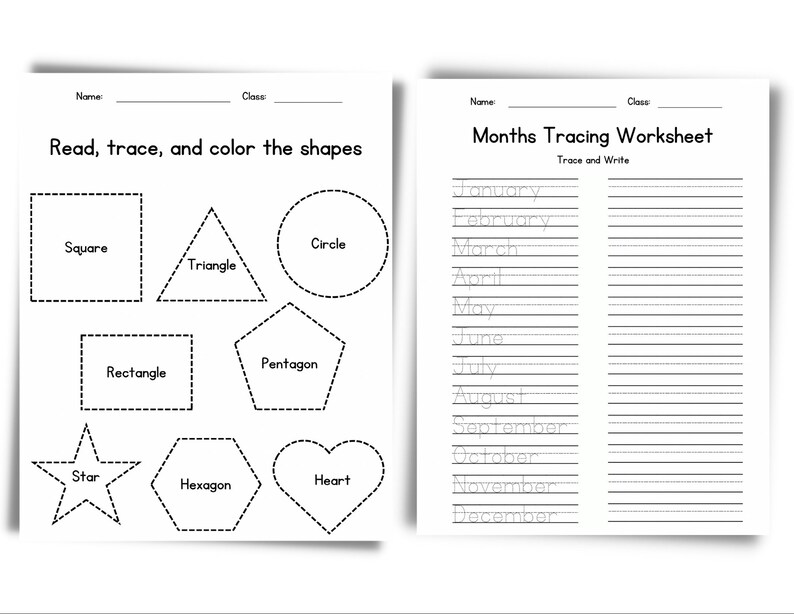 Printable Tracing Worksheets, Trace the Alphabet, Letters, Numbers ...