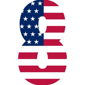 Printable Bulletin Board American Flag Letters & Numbers, Printable ...