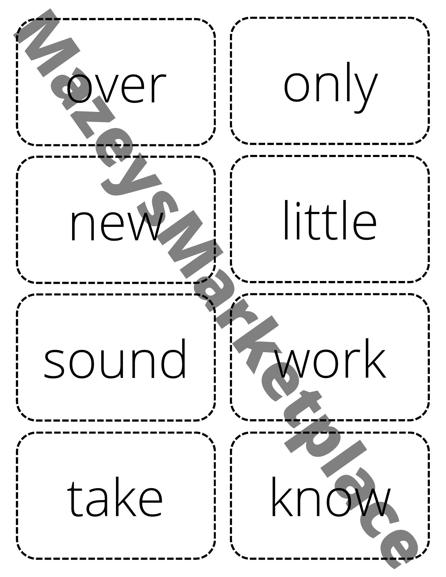 Fry’s Second 100 Sight Words I Sight Words I Printable Word Flash Cards ...