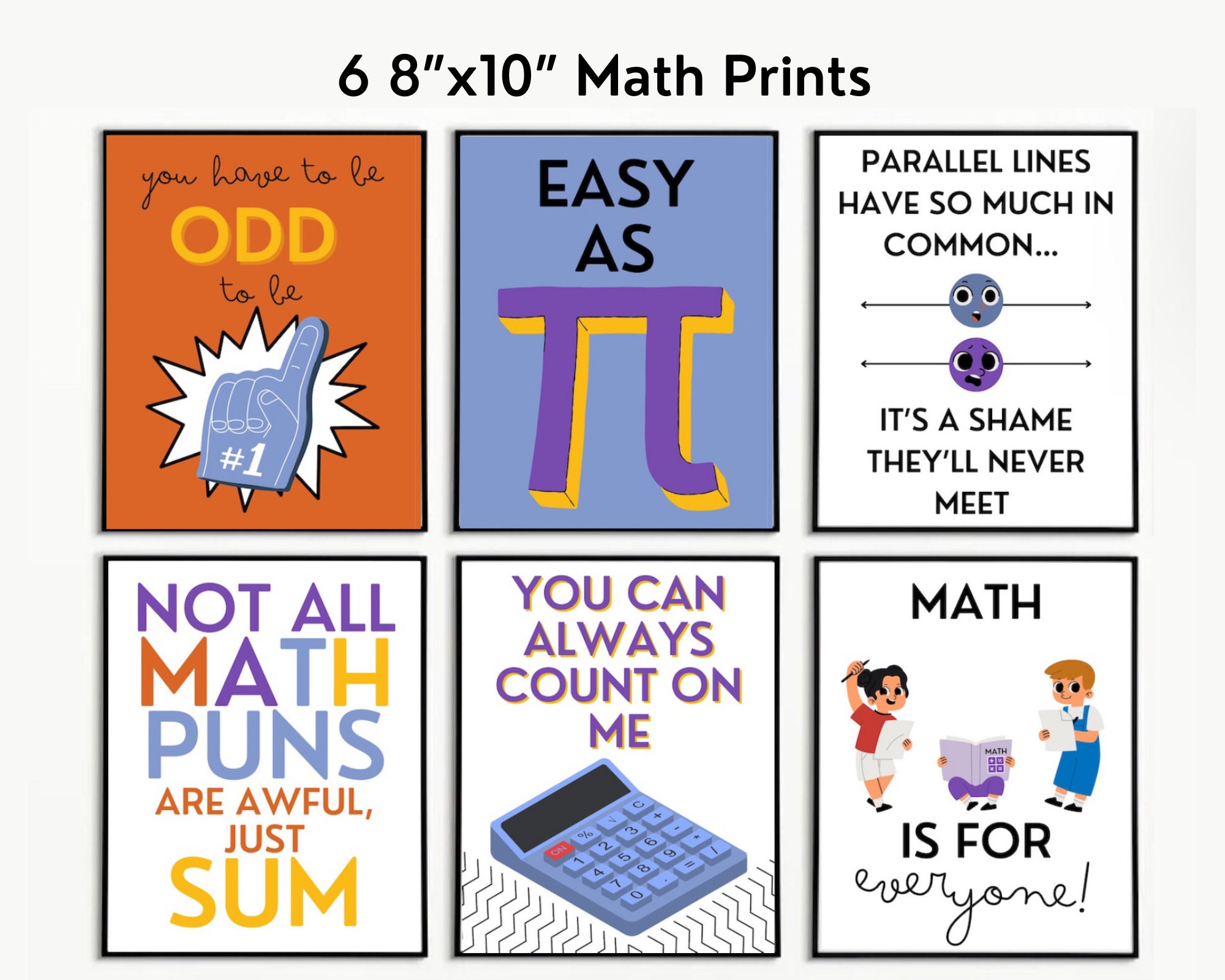 Math Classroom Posters, Math Puns, Digital Prints, Wall Art, Classroom ...