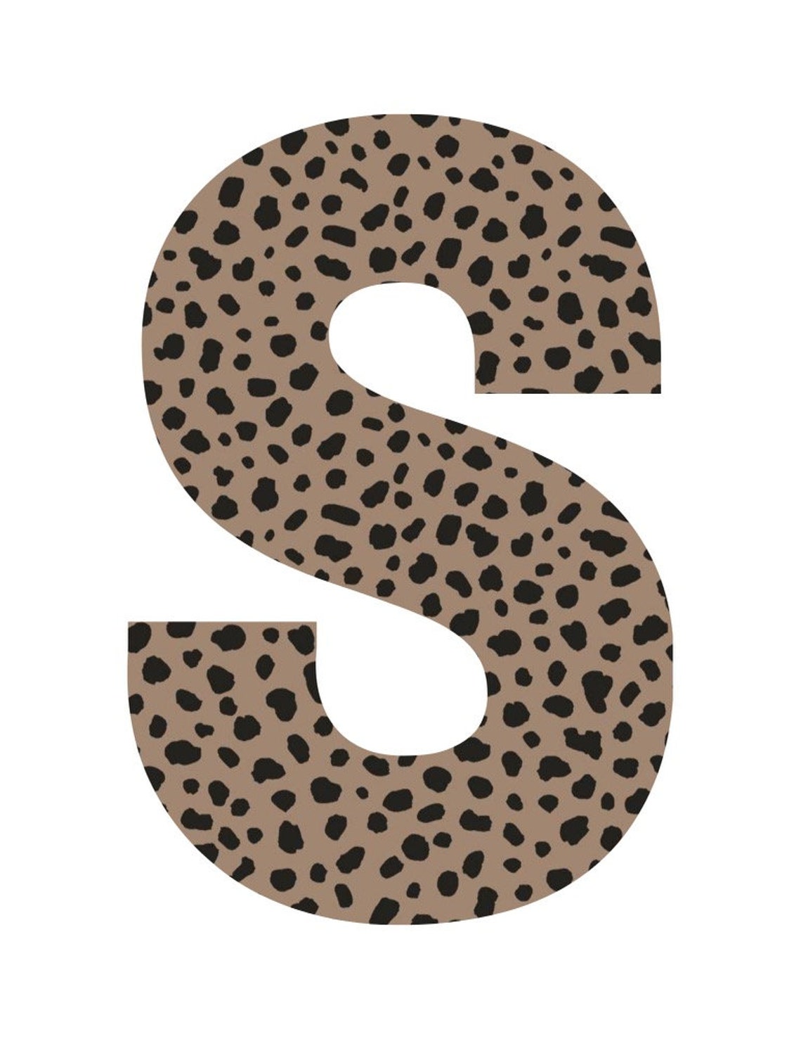 Printable Bulletin Board Brown Cheetah Print Letters & - Etsy