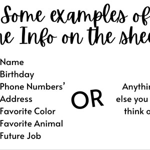 Custom Name & Info Tracing Page | Personalized Name Handwriting | Name ...