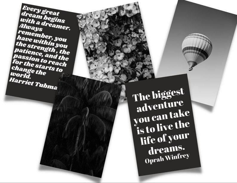 Collage Wall Kit I Photo Collage I Quote Collage Kit I Dorm Decor I ...