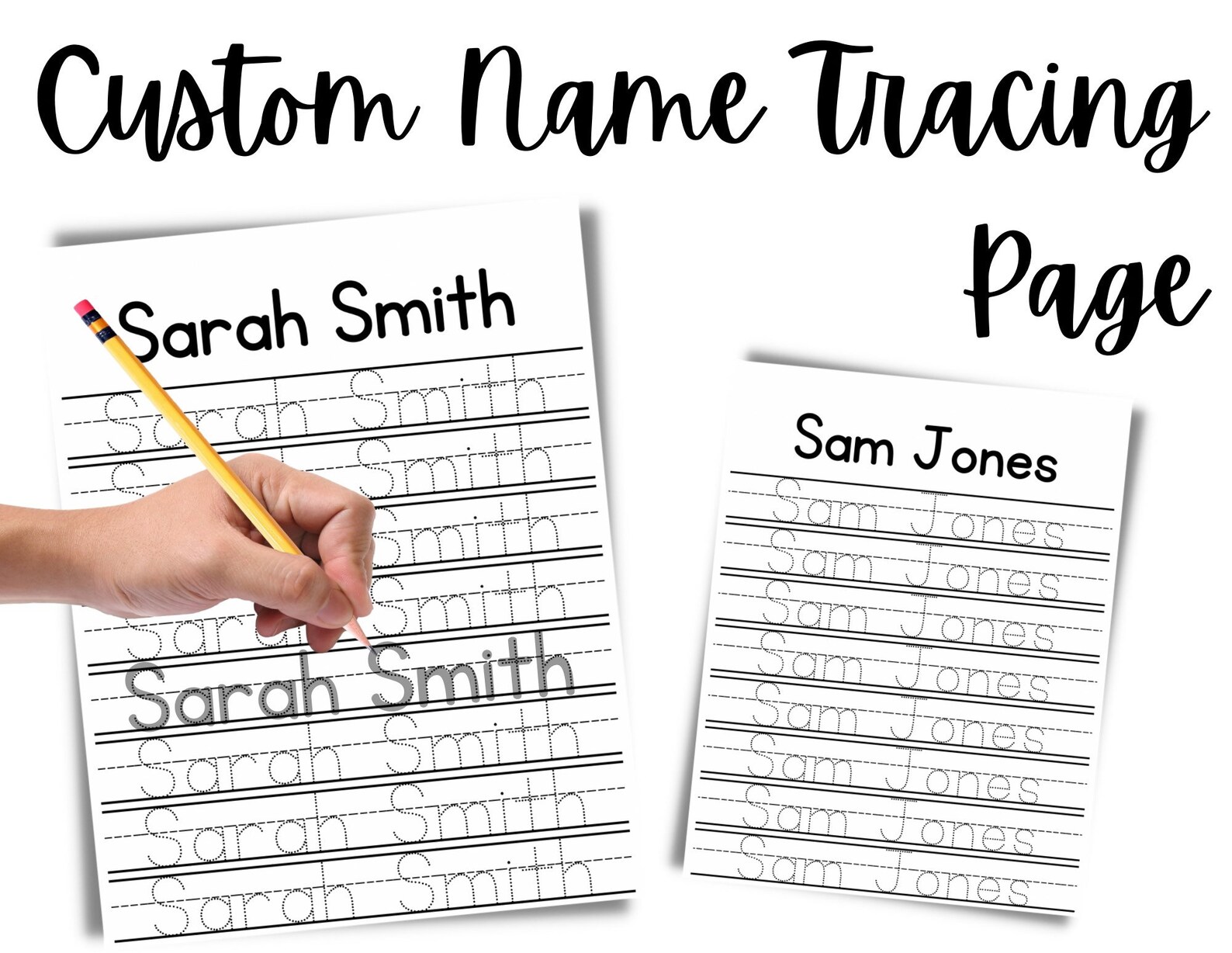 Custom Name Tracing Page | Personalized Name Handwriting | Name Tracing ...