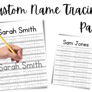 Custom Name Tracing Page | Personalized Name Handwriting | Name Tracing ...