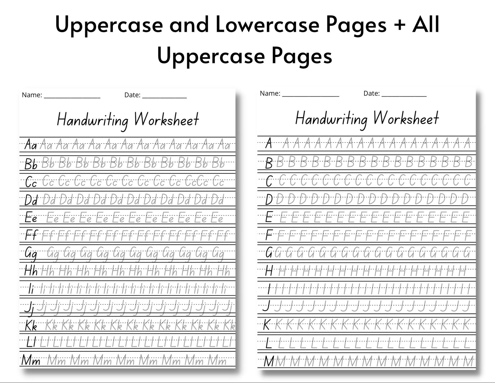 Printable Handwriting Worksheets, Neat Handwriting Workbook ...