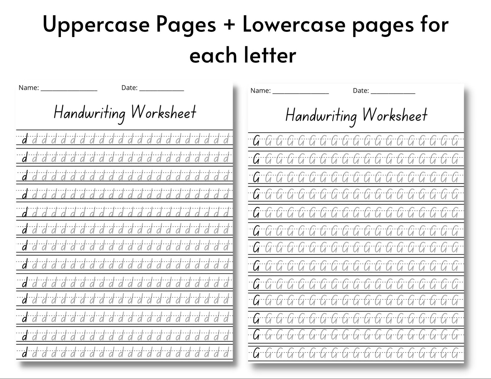 Printable Handwriting Worksheets, Neat Handwriting Workbook ...