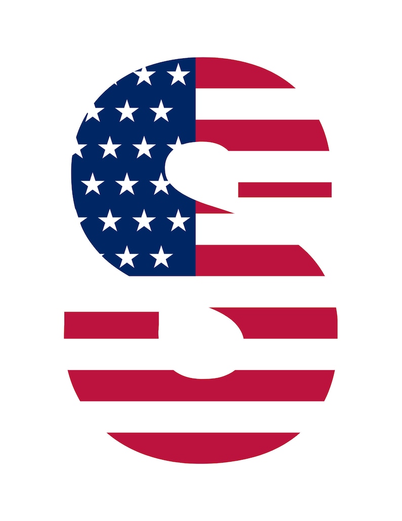 Printable Bulletin Board American Flag Letters & Numbers, Printable ...