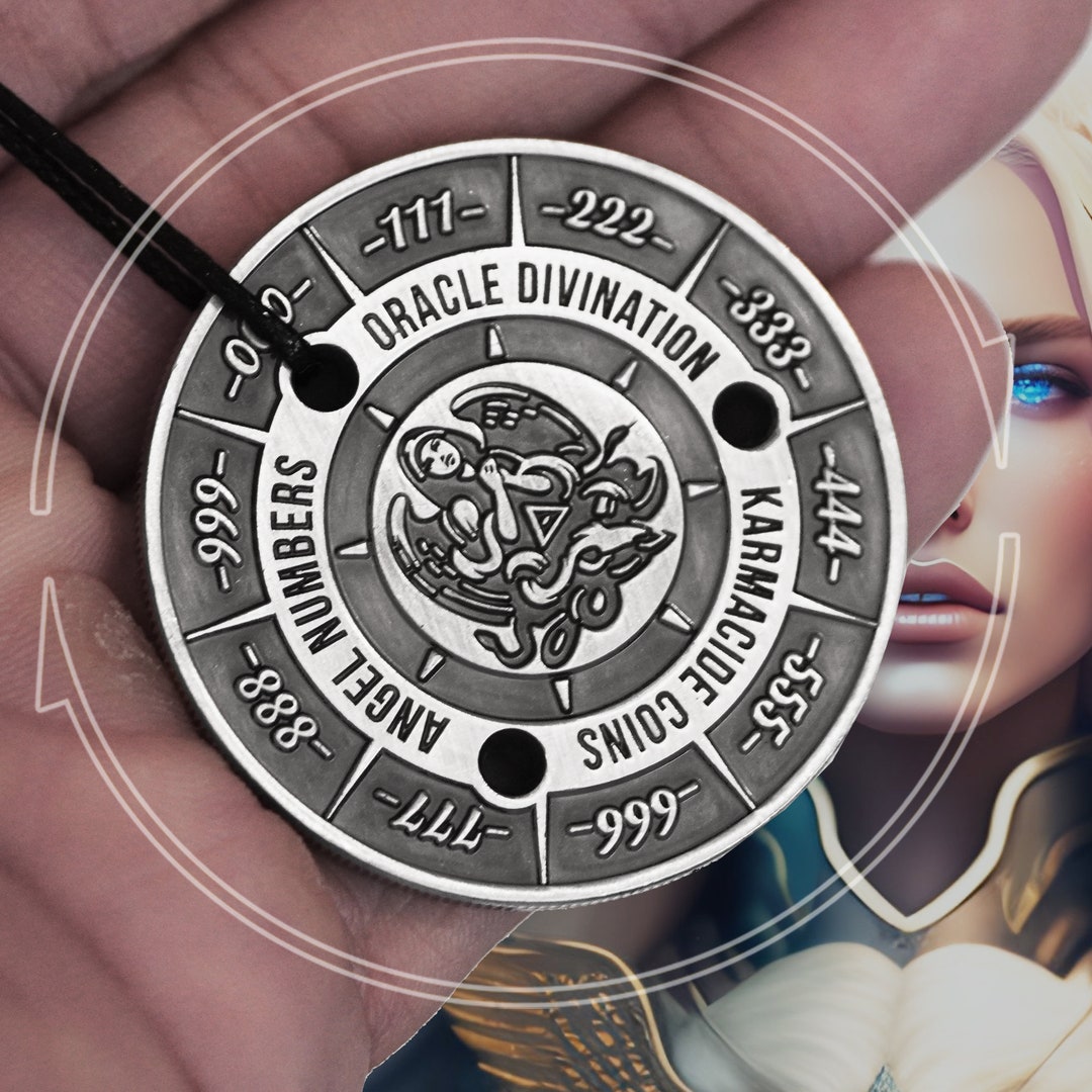 The Angel Numbers Oracle Deck Coin, Fully Functional Spinning Unique ...