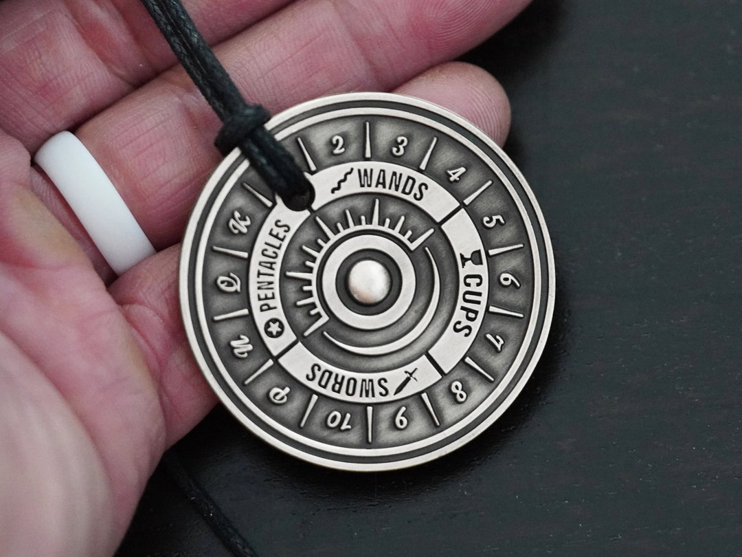 Unique Tarot Deck Coin, Fully Functional Spinning Tarot Coin Jewelry ...