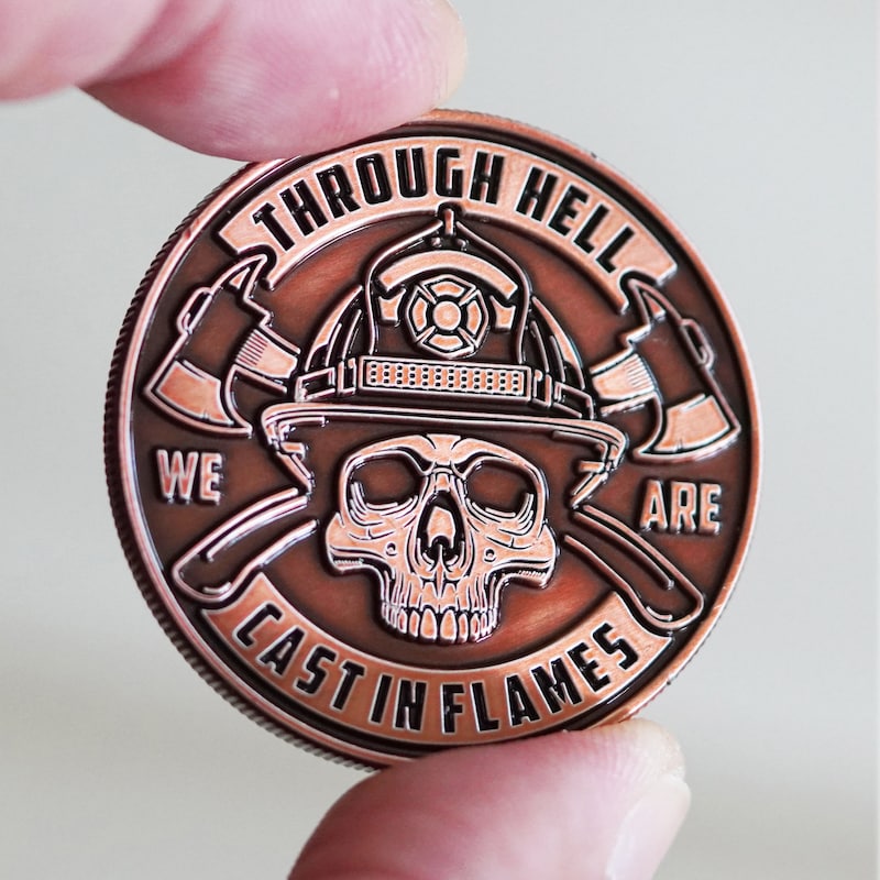 Dumpster Fire Challenge Coin - Etsy
