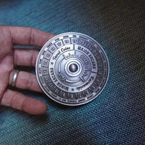 Tarot Wheel-unique Tarot Deck Coin, Fully Functional Spinning Tarot ...