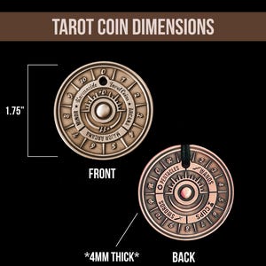 The Tarot Coin, Working Spinning Tarot Card Deck W/ All 78 Major ...