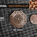 Spinning I Ching Coin Necklace: Solid Copper Chinese Divination Tool - Etsy