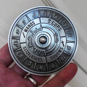 Tarot Wheel-unique Tarot Deck Coin, Fully Functional Spinning Tarot ...