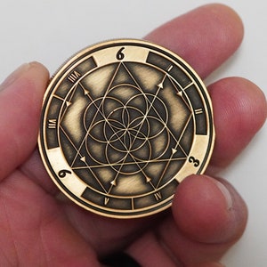 369 Spinning Manifestation Tool Inspired by Nikola Tesla Challenge Coin ...