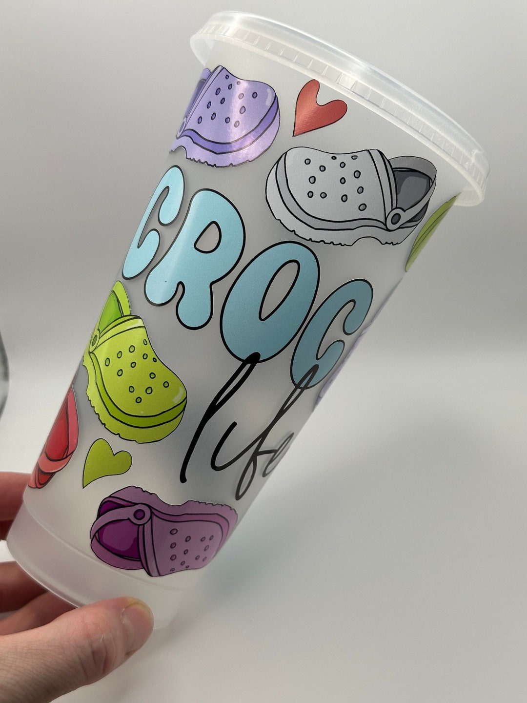 Croc Inspired Cold Cup, Reusable Cold Cup, Tumbler , Personalised Cold ...