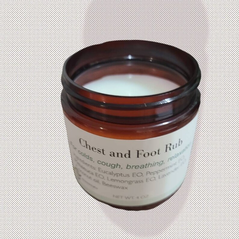 Chest and Foot Vapor Rub for Colds Cough Relaxation - Etsy