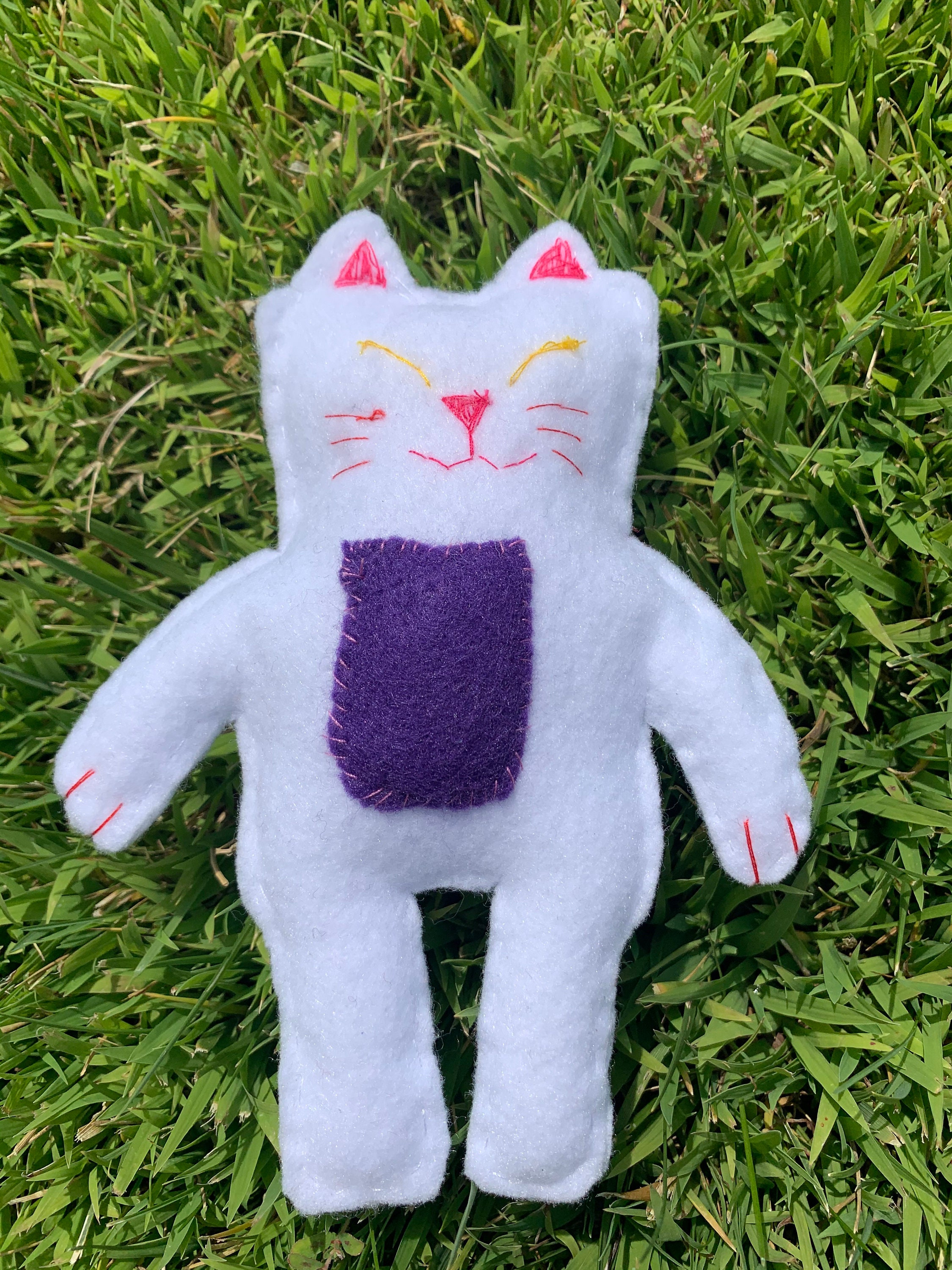 Handmade Lucky Cat Stuffed Animal - Etsy Israel