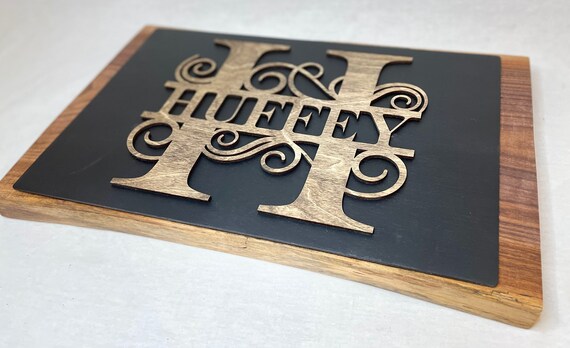 Custom Name Monogram Craft Laser Wood Sign Mothers Day | Etsy