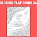 I Can Do Hard Things Coloring Page - Coloring Sheet - Digital Download ...