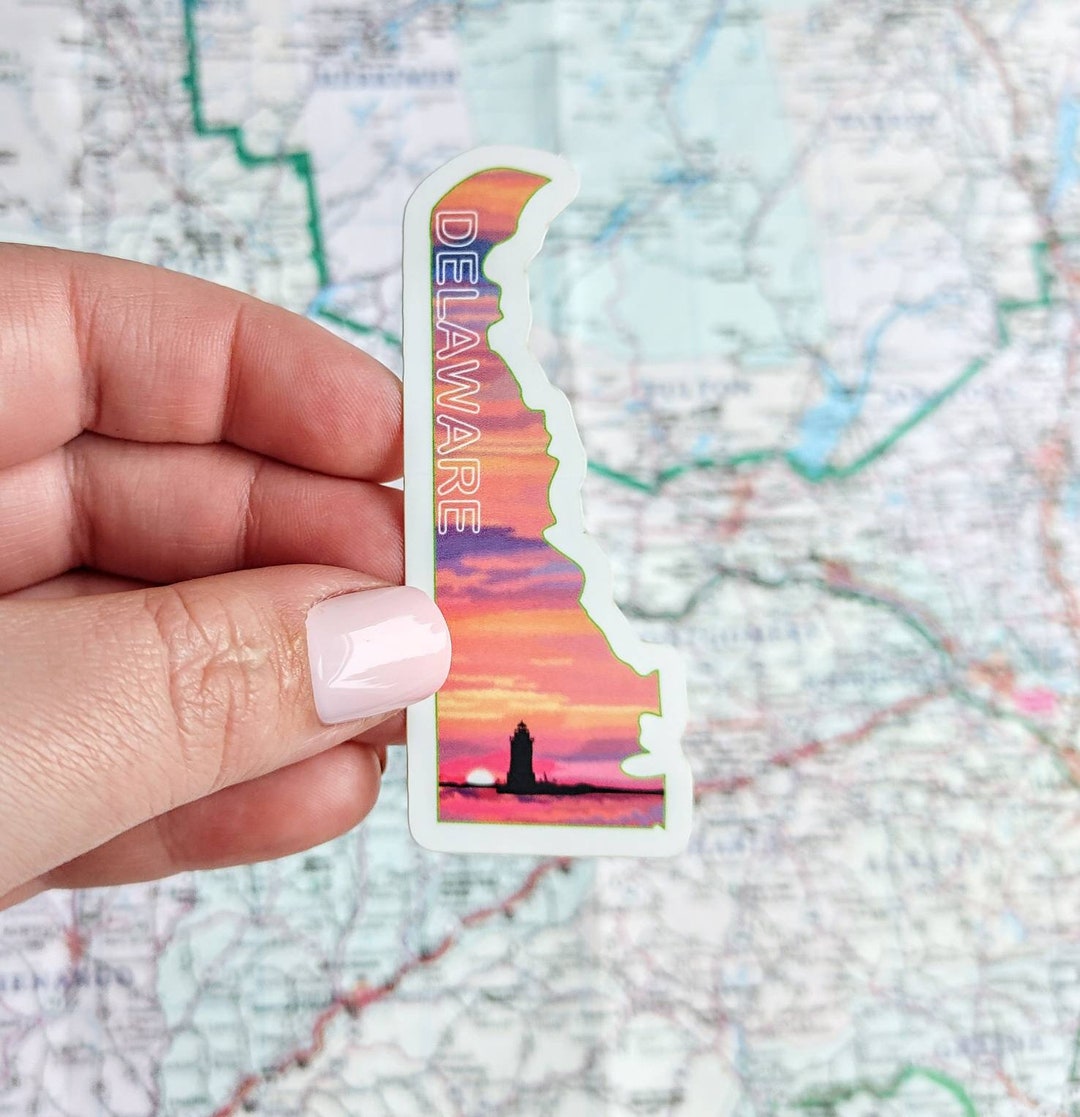 Delaware Stickers - Delaware State Sticker - State Stickers ...