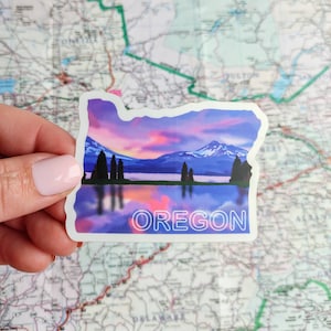 Oregon Sticker - Oregon State Sticker - Waterproof Stickers - State ...