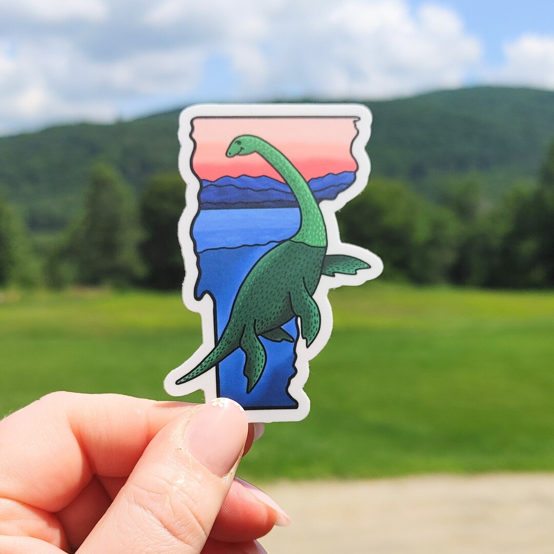Champ VT Sticker - Lake Champlain Sticker - Champ Lake Monster Sticker ...