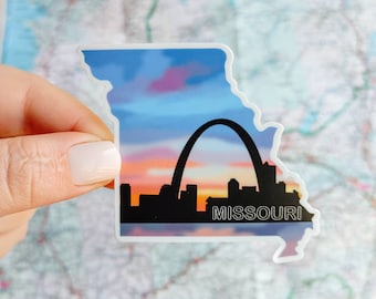 Missouri Decal MO State Flag Decal Missouri State Bumper - Etsy