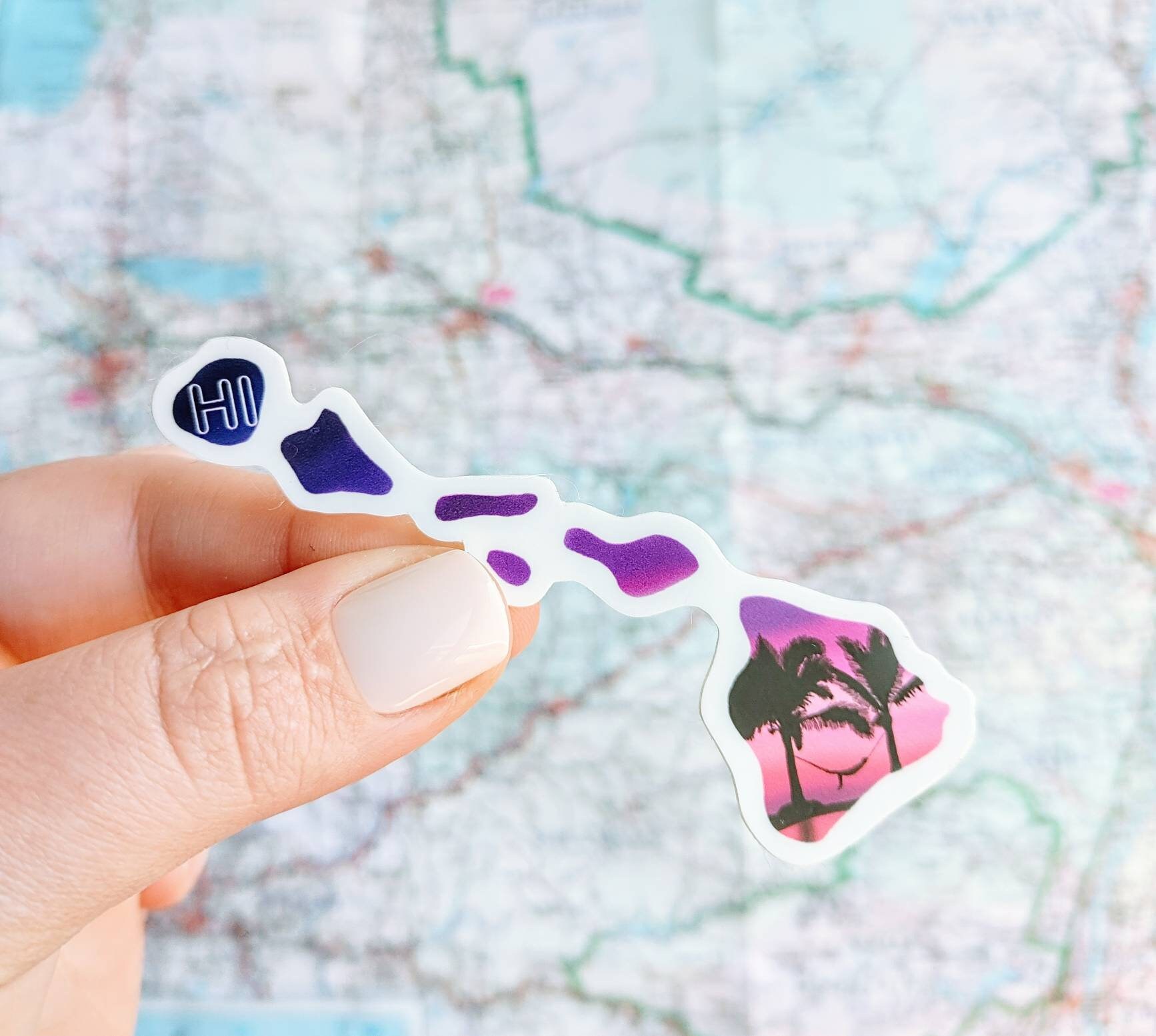 Hawaii Sticker Hawaii State Waterproof Sticker Water - Etsy