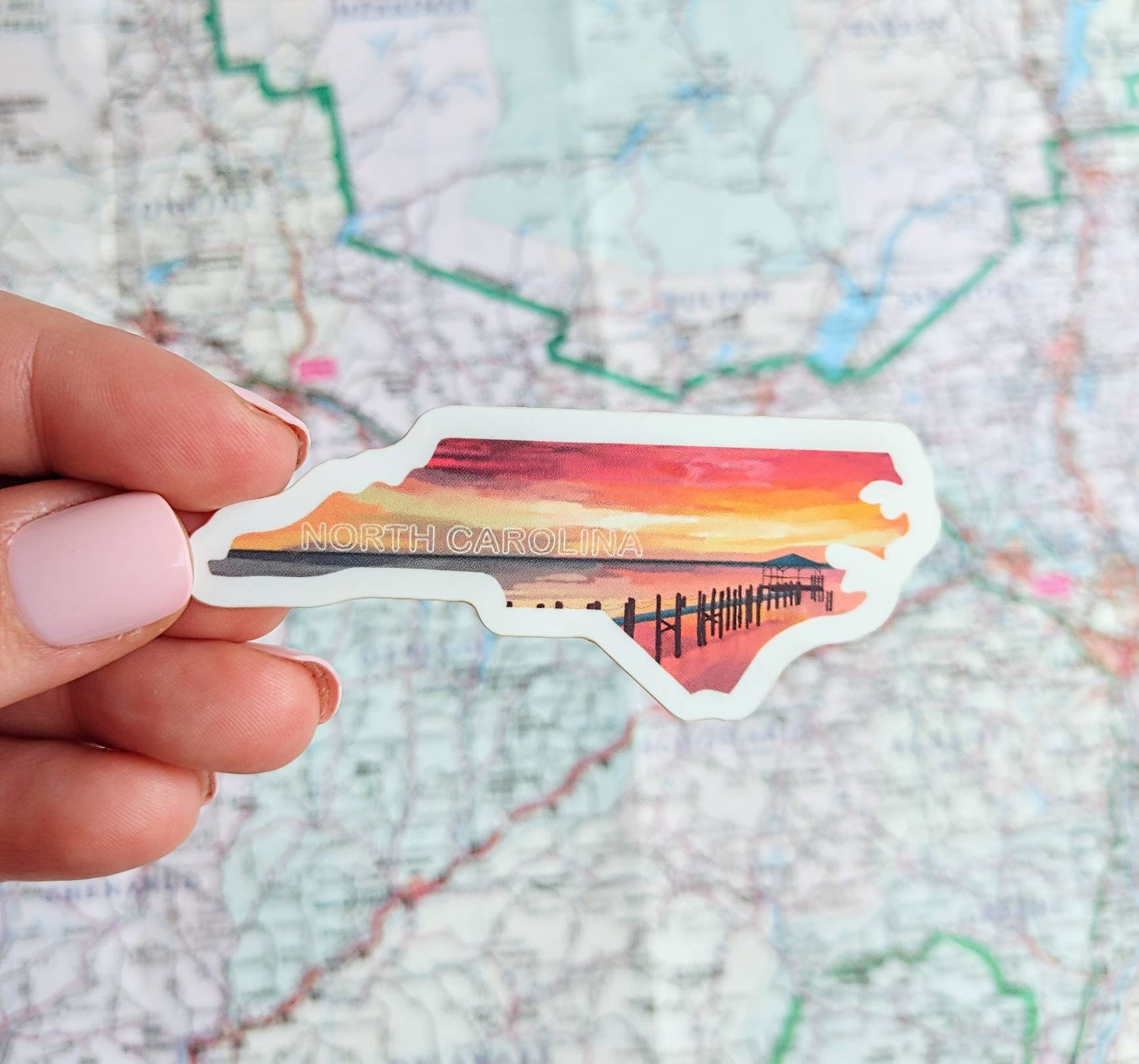 North Carolina Sticker North Carolina State Sticker - Etsy UK