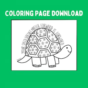 Turtle Coloring Page - Digital Download Coloring Page Coloring Sheet ...