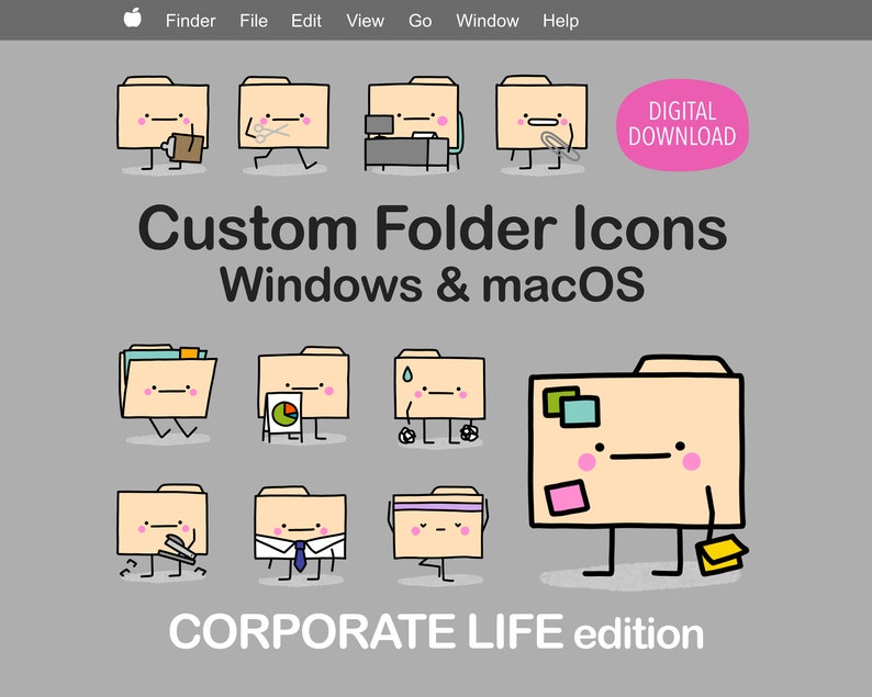 Folder Icons: Hand-drawn Corporate Edition (digital Download) - Etsy