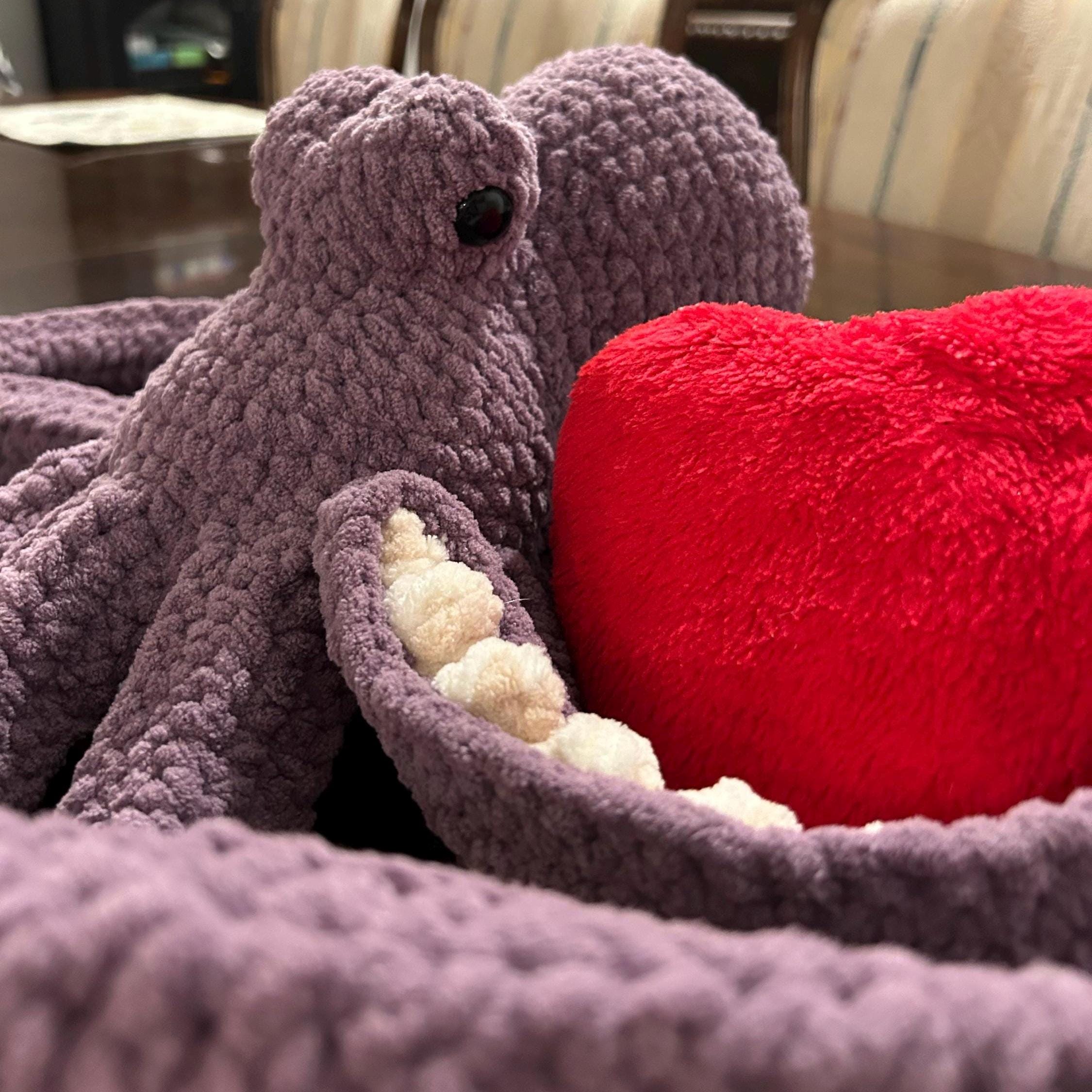 Giant Octopus Crochet Plushie Amigurumi | Realistic With Detailed ...